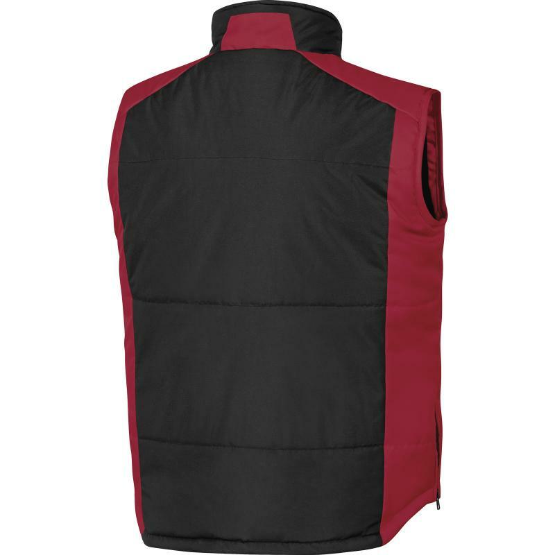 Delta Plus FIDJI 2 black/red polar fleece lined vest gilet bodywarmer ...