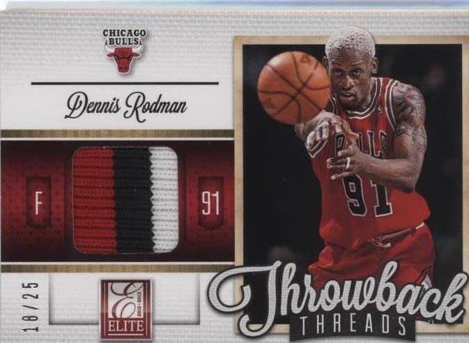 2012-13 Elite - Throwback Threads Dennis Rodman #5 Prime /25 for sale ...