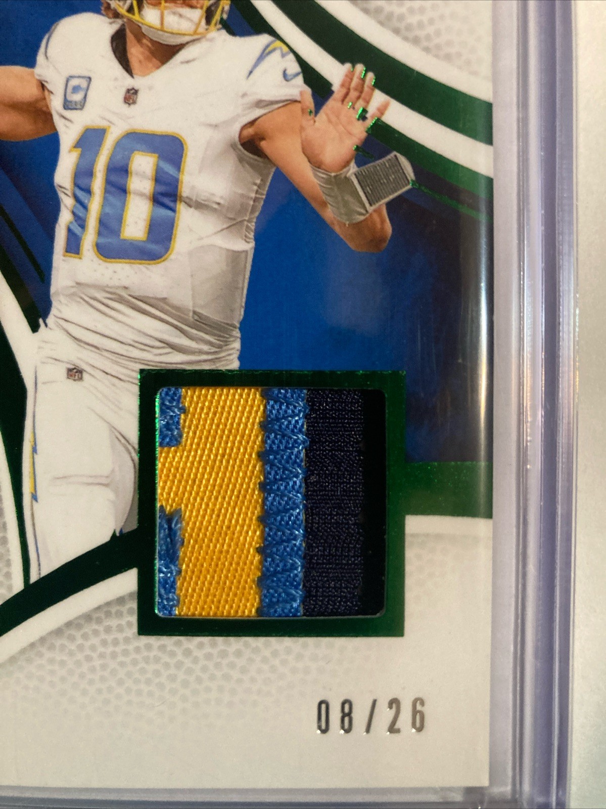 2025 Immaculate Collection JUSTIN HERBERT 3 Color Patch Chargers #/26 ...