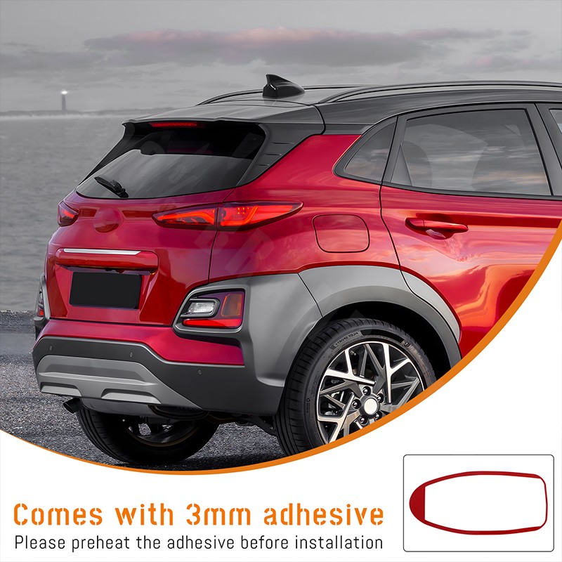 Black For Hyundai Kona 2018-2022 Fin Antenna Base Cover Aerial Cap ...