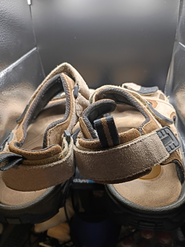Woodlands Mens Sandals Brown Black Adjustable Hook And Loop Strap 11 | eBay