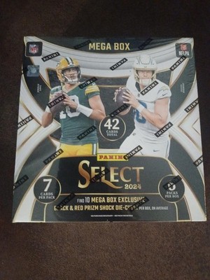 2024 Panini Select NFL Football Sealed Mega Box Black & Red Prizm Shock ...