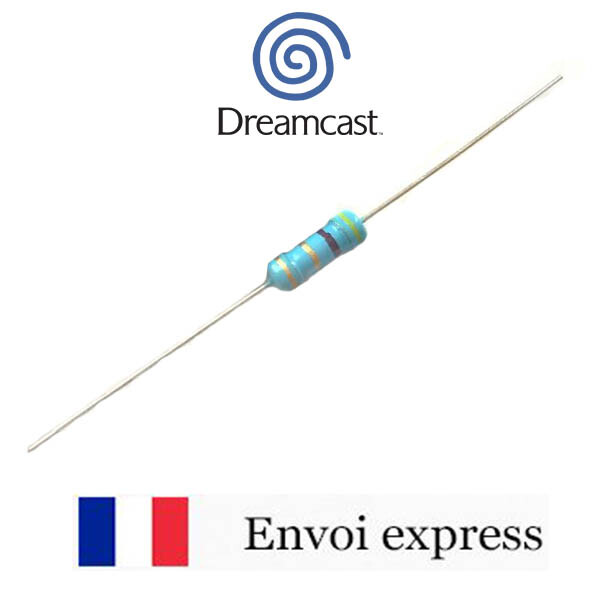 Résistance de remplacement 4,7ohm / 0,5A - Fusible Dreamcast - Fuse ...