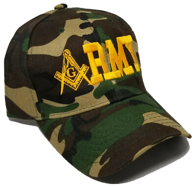 Mason ARMY Baseball Cap Freemasons CAMO Masonic Hat Masons, Compass and ...