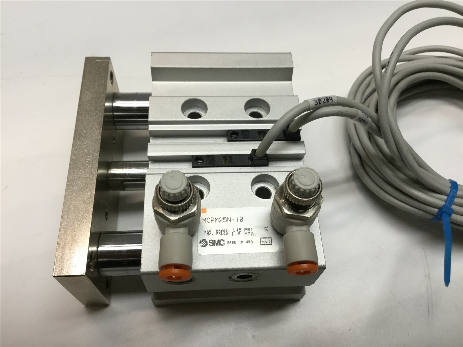 SMC MGPM25N-10 Compact Guide Cylinder With D-Y69B Auto Switch Position ...