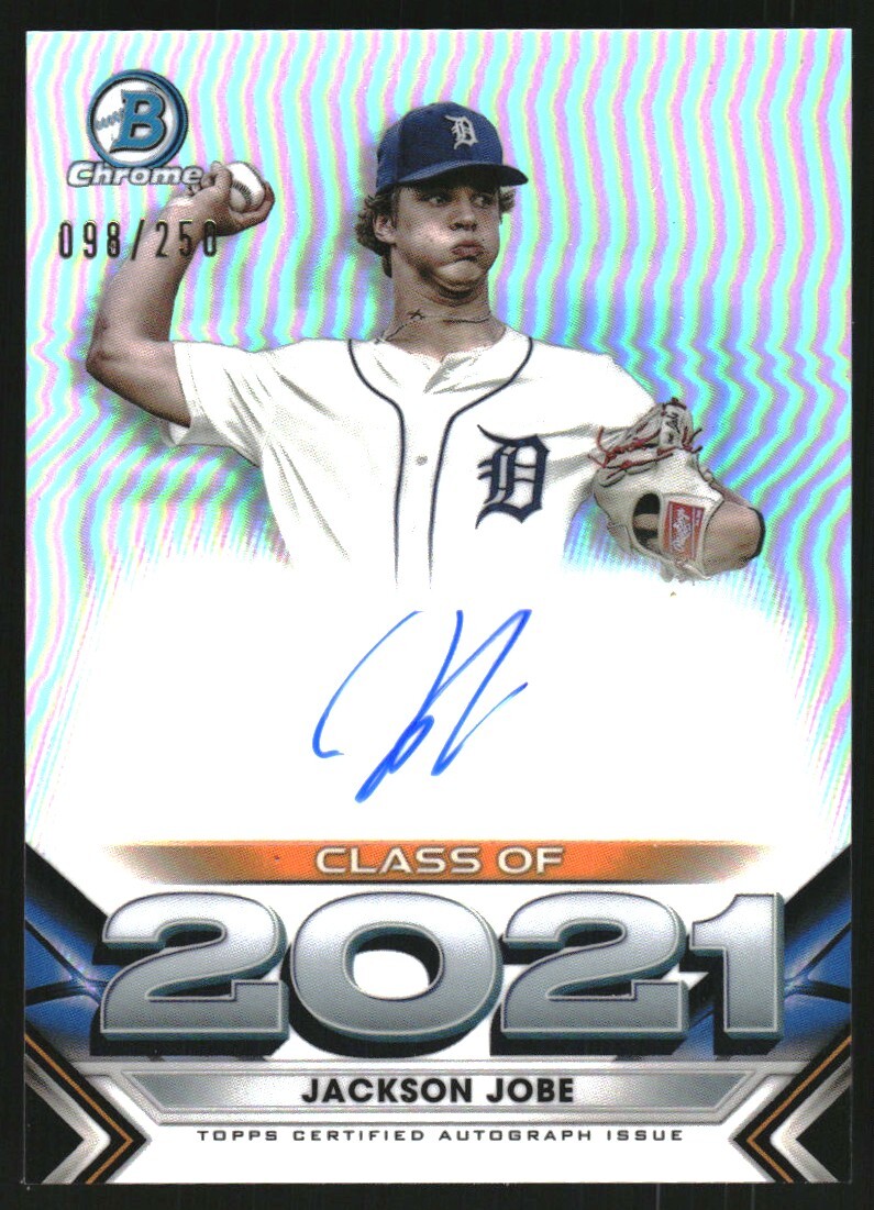 2021 Bowman Chrome Draft Class of '21 Autographs #C21JJ Jackson Jobe ...