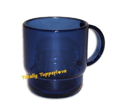 Tupperware Mug Coffee Cup 8 oz. TableTop Style Translucent Blue ...