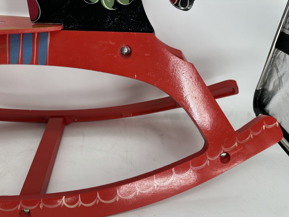 Russian Wood Hand Painted Rocking Horse | eBay