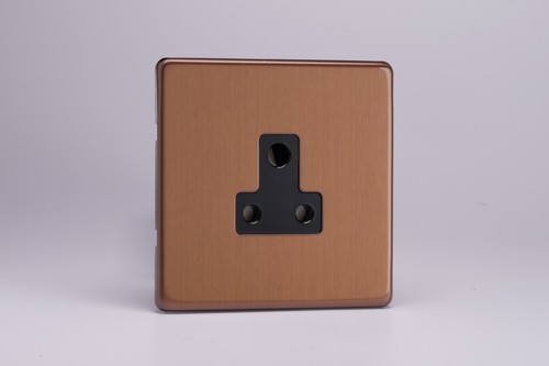 Varilight Screwless Brushed Bronze Light Switch Socket Dimmer Toggle ...