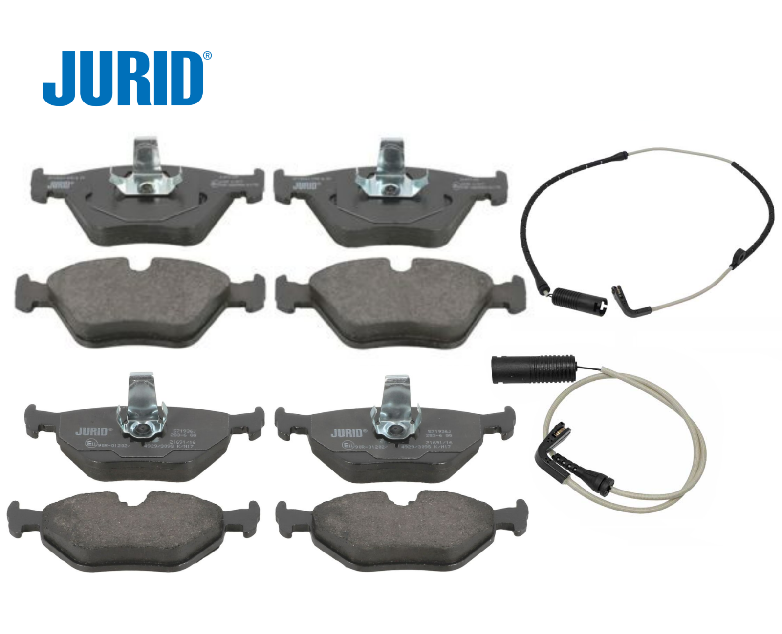 Front Brake Pad Rear Brake Pad Set OEM Jurid + Sensor for BMW E39 525i 528i | eBay