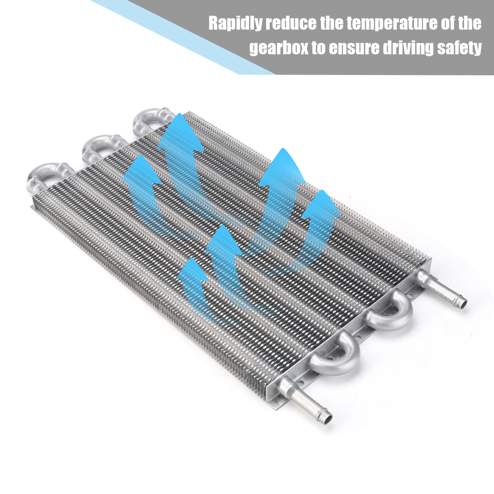 6 Rows Universal Aluminum Remote Transmission Oil Cooler Radiator ...