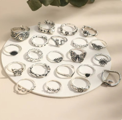 21 Vintage silver Like Rings (21 ring bundle) | eBay UK