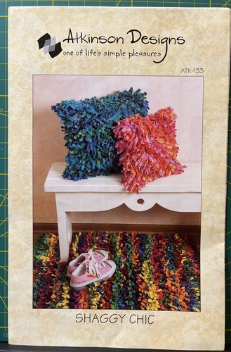 "Shaggy Chic" Pillow & Rug Sewing Pattern by Terry Atkinson Designs ATK ...