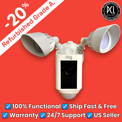 Ring Floodlight Cam Hardwire Security Camera - 100% Functional | eBay