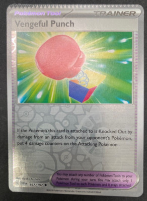 Vengeful Punch - Pokemon TCG - Obsidian Flames - 197/197 - Misprint ...