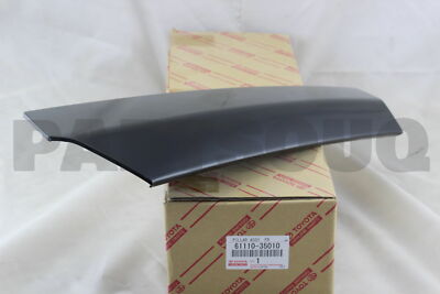 6111035010 Genuine Toyota GARNISH, FRONT PILLAR, OUTER RH 61110-35010 ...