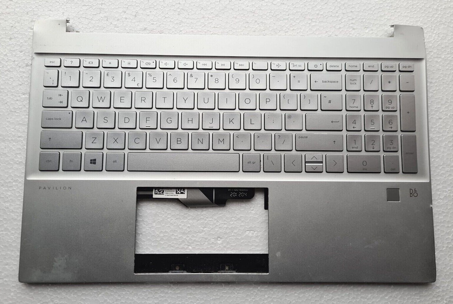 HP Pavilion 15-EG 15-EH Laptop UK Keyboard One Key Only SILVER TYPE 1 ...