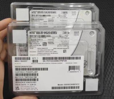 Intel D3-S4520 Series 2.5" 7.68TB SATA III 3D TLC Internal SSD ...