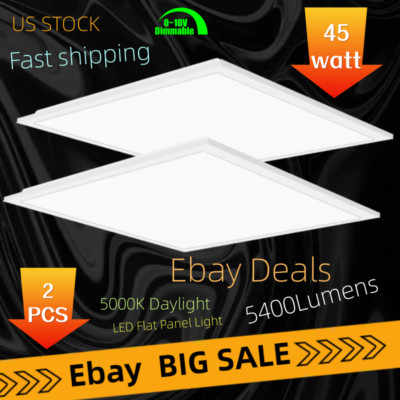 24x24 Back-Lit LED Panel 45 Watt 2X2' LED BACKLIT FLAT PANEL LIGHT, 100 ...