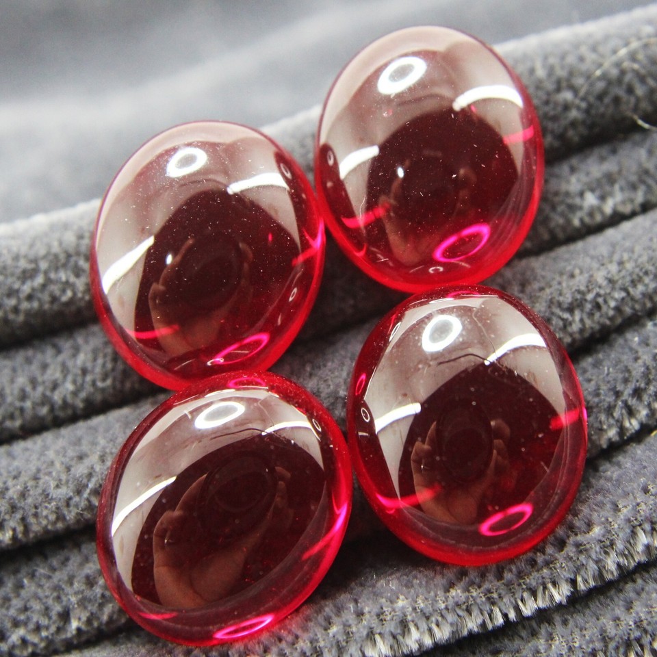 44.05 Ct Certified Natural Red Ruby Cabochon Shape Loose Gemstones | eBay