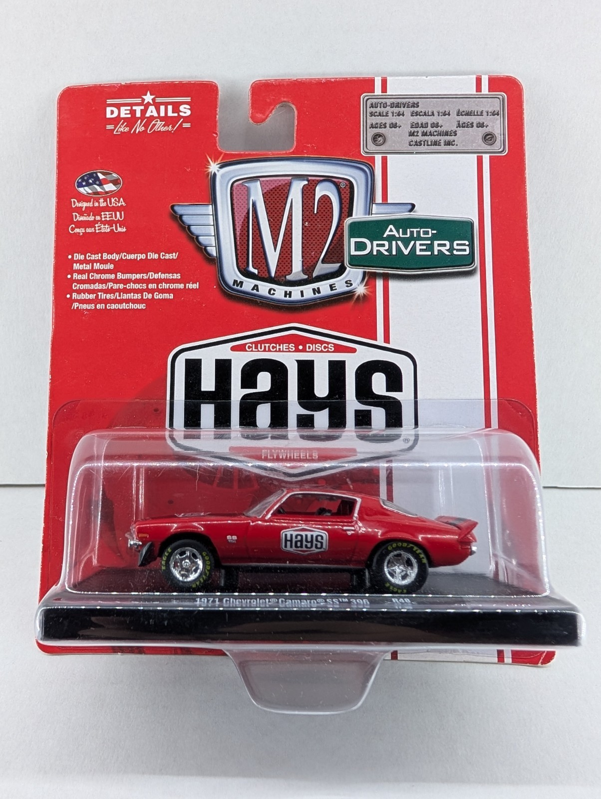 M2 Machines Auto Drivers Hays 1971 Chevrolet Camaro SS 396 1:64 | eBay