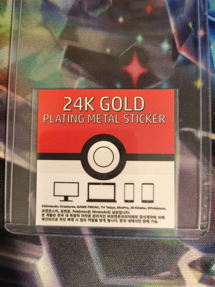 Onix 24k Gold Plated Sticker - Striking Candy Pokemon NM | eBay
