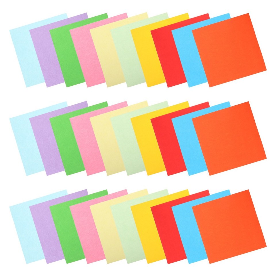 100 Pcs Multicolor Cardstock Decorative Corrugated Paper Colored for ...