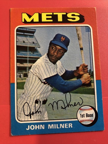 John Milner 1975 Topps New York Mets Baseball Card #264 RefBB | eBay