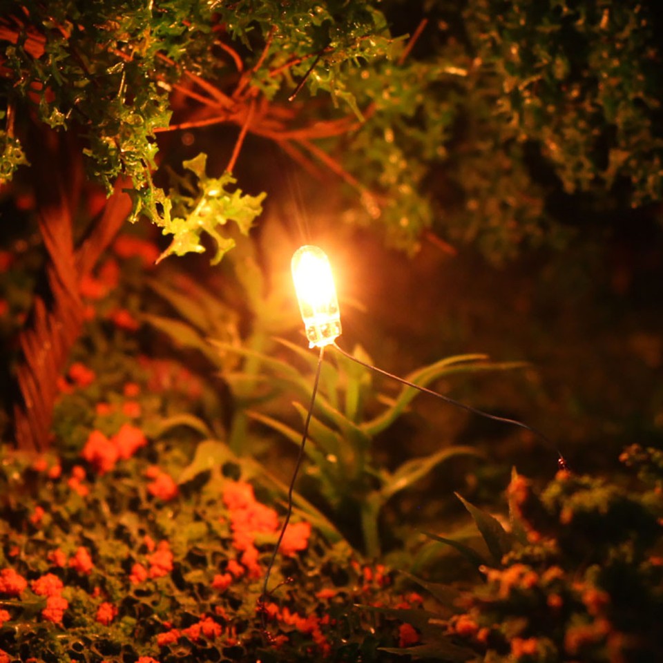 100pcs 3mm 12V Clear Mini Bulbs Grain of Wheat Bulbs Warm White Light ...