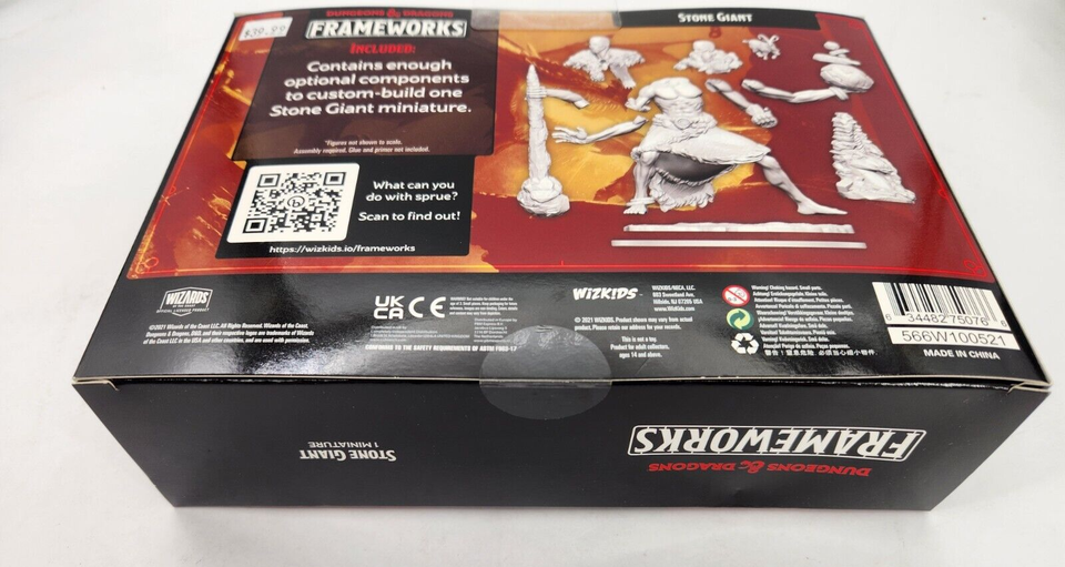 WizKids Dungeons & Dragons Frameworks: Stone Giant WZK75076 NEW SEALED ...