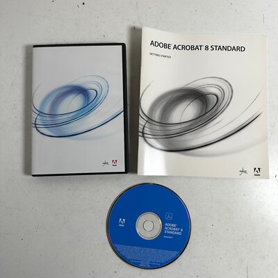 Adobe Acrobat 8 Standard Blue Multi-Programer For Windows with Case ...