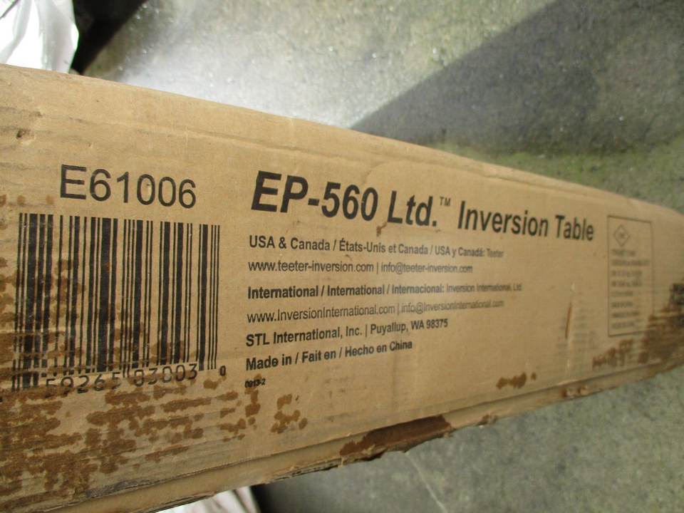 TEETER EP-560 Ltd. Inversion Table for Back Pain, FDA-Registered, 300lb ...