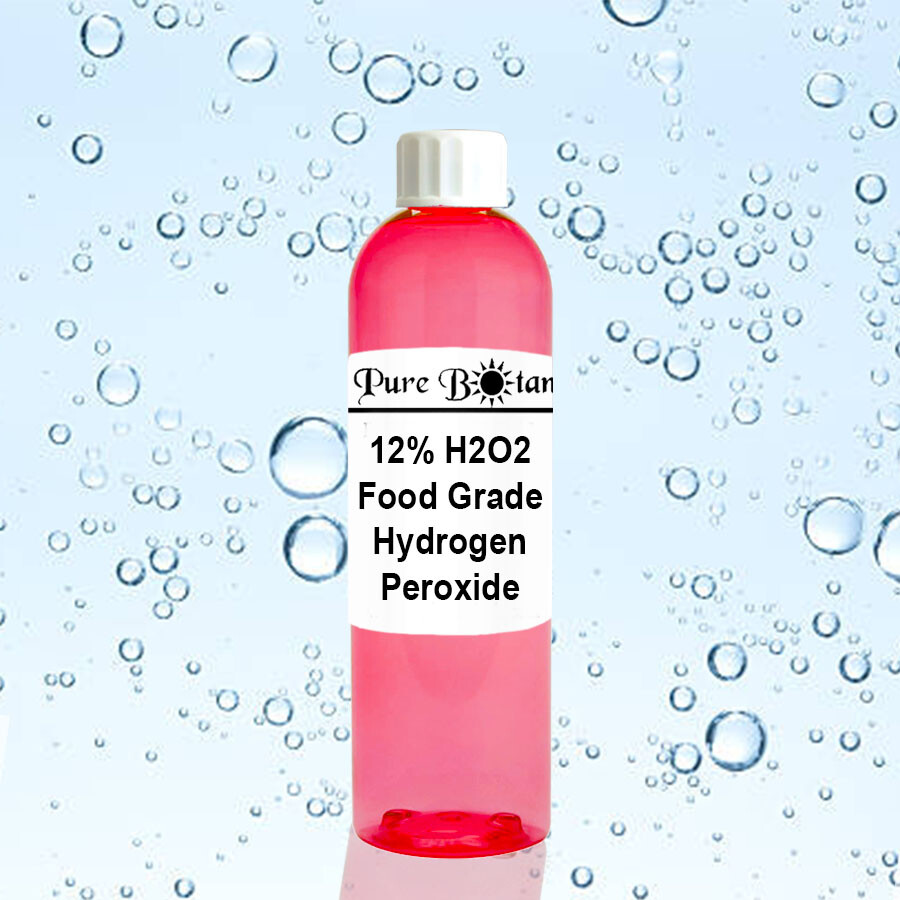 HYDROGEN PEROXIDE 12% SOLUTION - 4X CONCENTRATED MADE IN USA FOOD GRADE ...