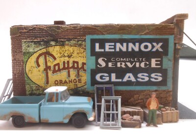New Downtown Deco HO Scale Building Kit Lennox Glass Laser Cut "Broken ...
