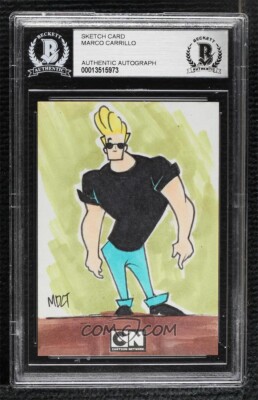 Cartoon Network Johnny Bravo Original Art Sketch Card 1/1 BAS | eBay