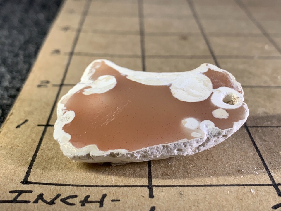 115 Ct Salmon/Polished DATOLITE NODULE Keweenaw Peninsula UP Copper ...