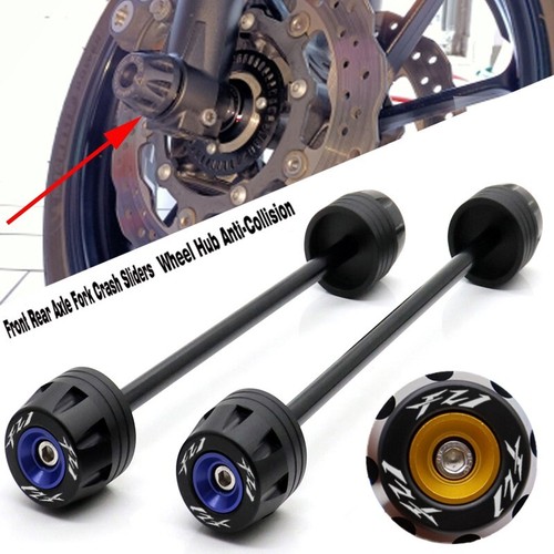 Front Rear Anti Crash Wheel Fork Slider Axle For YAMAHA FZ1 Fazer FZ-1N ...