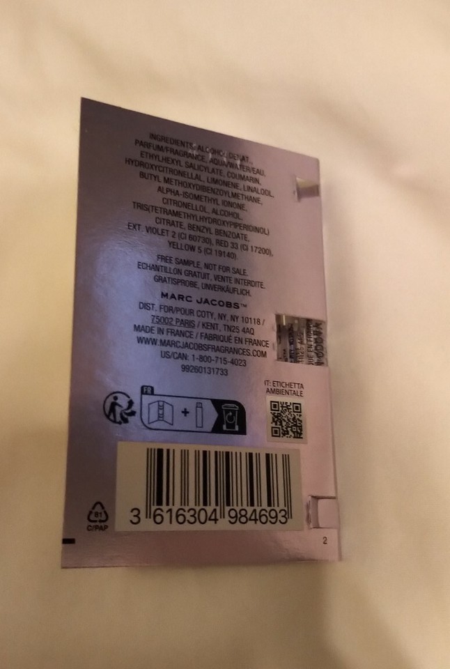 NEW MARC JACOBS PERFECT ELIXIR EAU DE PARFUM SPRAY SAMPLE TRAVEL SIZE ...