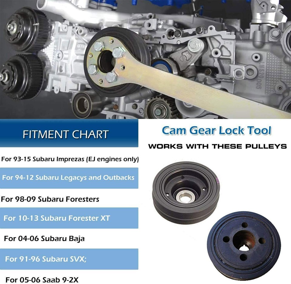 Crank Pulley Tool For Subaru Imprezas Foresters XT Legacy Outback Baja ...