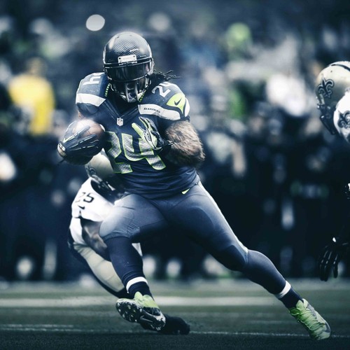 Seattle Seahawks Beast Mode Marshawn Lynch Poster Art Photo Print 16 ...