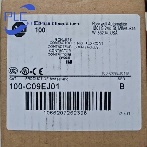 100-C09EJ01 NEW 1PC Allen Bradley IEC 24V DC 9A Contactor Fast Delivery ...