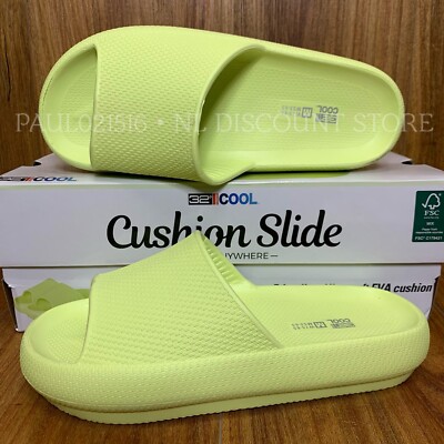 32 DEGREES COOL Cushion Slides Unisex (W)Women's (M)Men's ~ Yellow ...