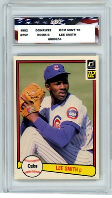 1982 Donruss #252 Lee Smith Rookie Card AGC 10 Gem Mint Chicago Cubs | eBay
