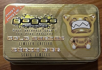 Gogos Crazy Bones Gold Series Limited Edition Collector Tin. 10 Shiny ...