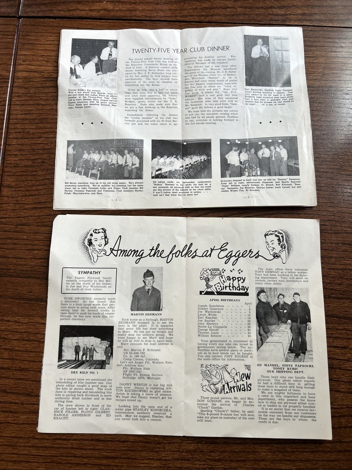 2 Eggers Plywoods & Veneer Co Two Rivers Wisconsin Plywords Pamphlets ...