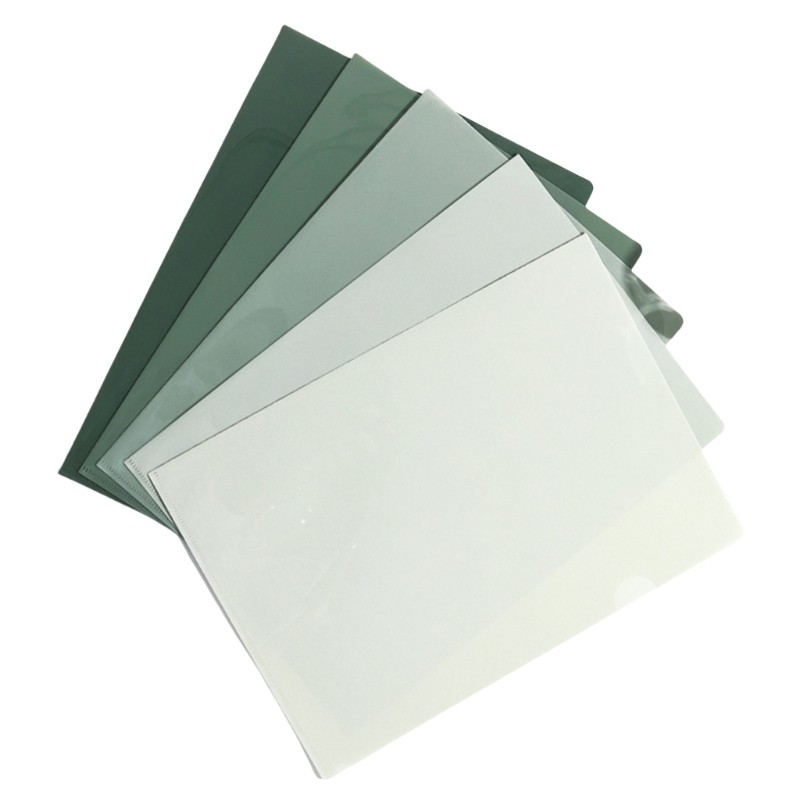 5Pcs Clear File Paper Covers Top and Side Opening File Sleeves Ducoment ...