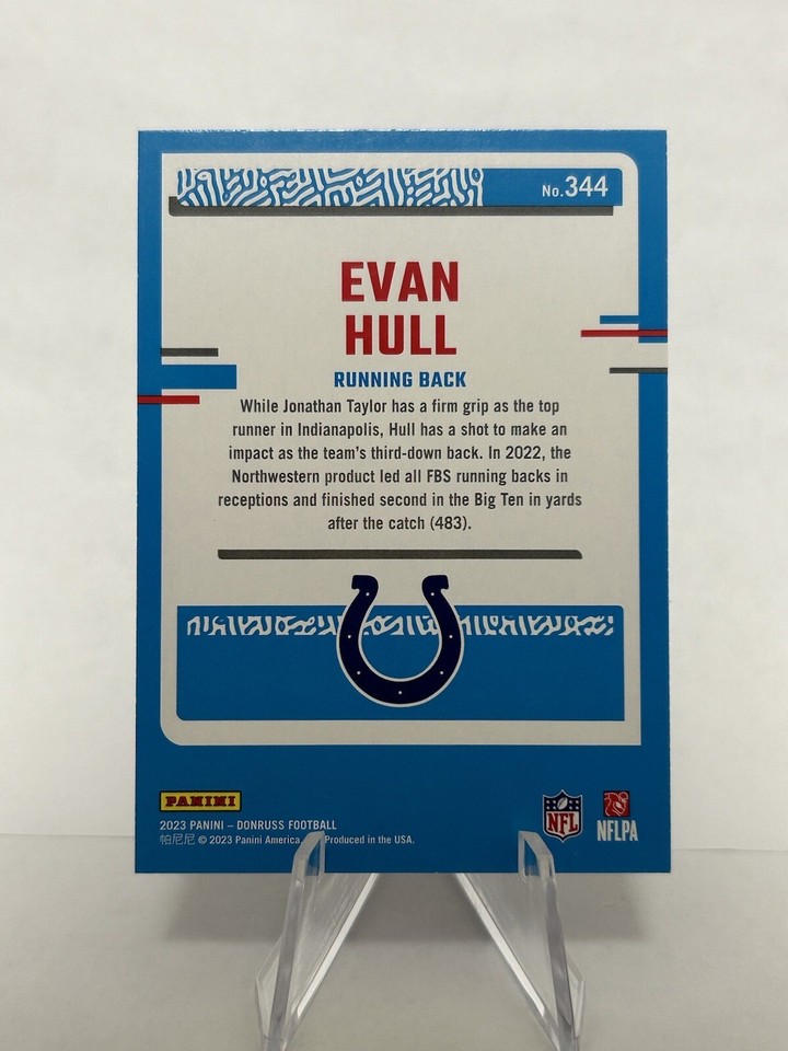 EVAN HULL 2023 Panini Donruss Blue Press Proof Rated Rookie | eBay