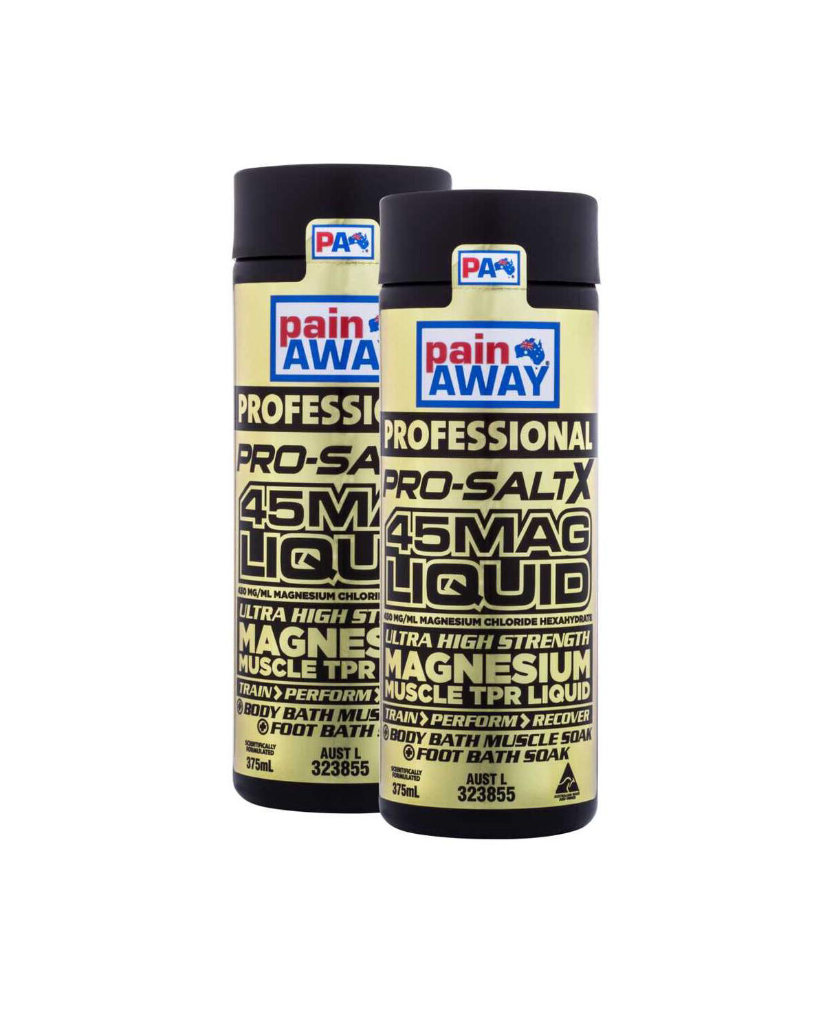 2 x Pain Away Professional Salt X 45 Mag Muscle Magnesium TPR Liquid ...