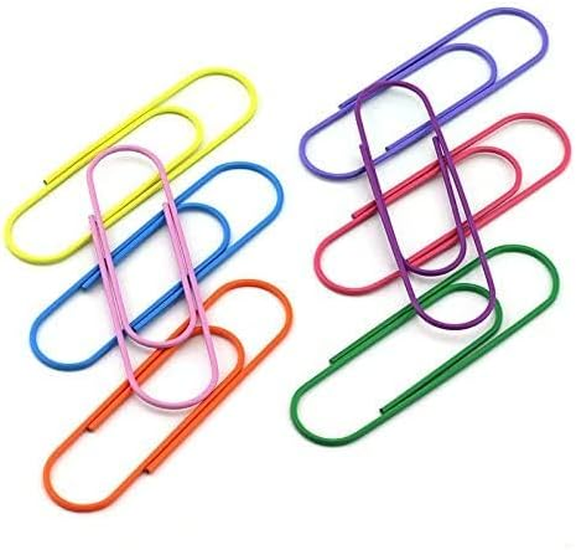 Ruiling 40-Pack 4 Inches Mega Large Paper Clips - 8 Colors per Color ...