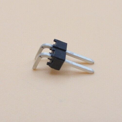 1x2 Pin 2.54mm Right Angle Male Pin Header Connector - 90 deg (Qty 185 ...